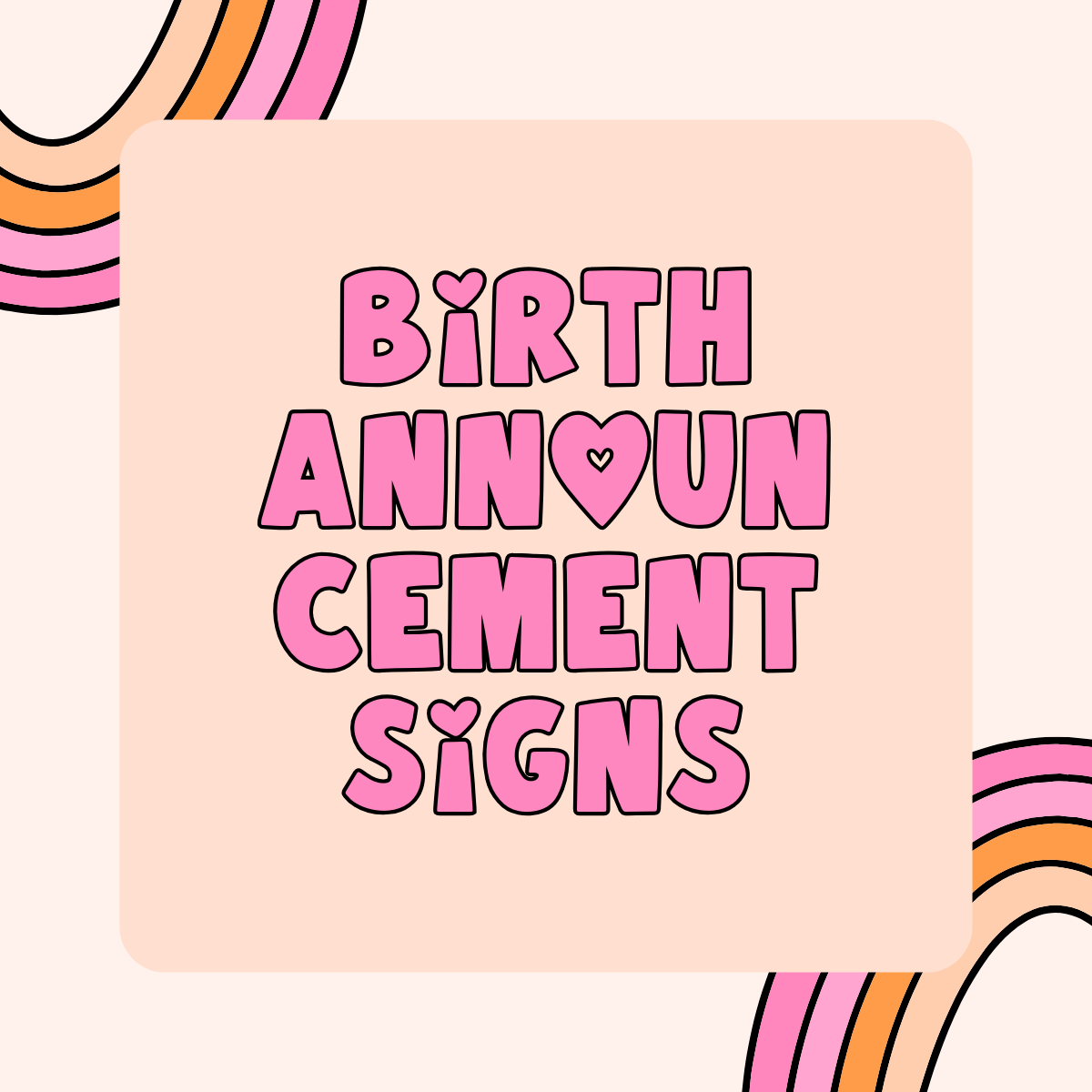 Birth Announcement Signs – Brodie + Olive